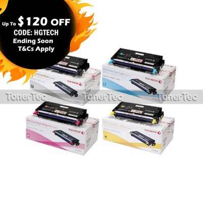 Fuji Xerox Genuine Set of 4x Toner Cart for C2200/C3300DX CT350670 ...