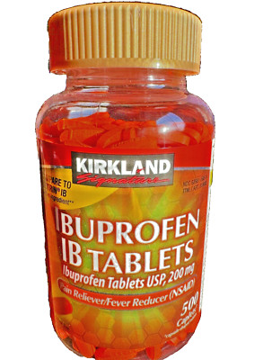 ️ Kirkland Signature™ Ibuprofen 200 mg IB Tablets, 500 Caplets New ...