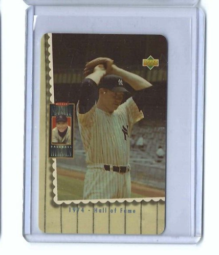 1994 Baseball Heroes Phone Cards Sample Mickey Mantle GTS 1974 Hall of ...