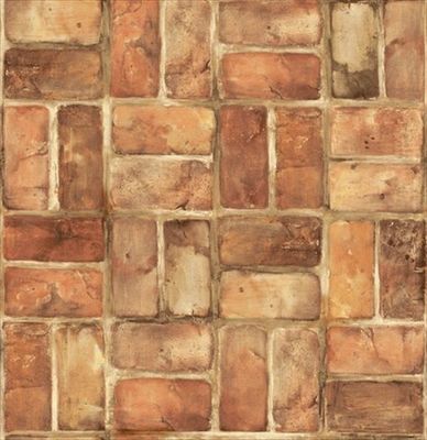 Terra Cotta Brick In Check Pattern Wallpaper SF50301 | eBay