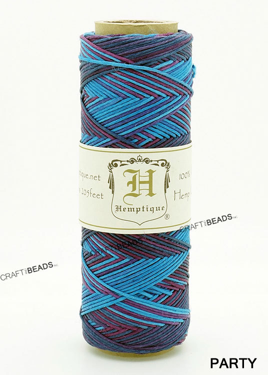 0.5MM Polished Hemp Twine Hemptique Cord Variegated Macrame String ...