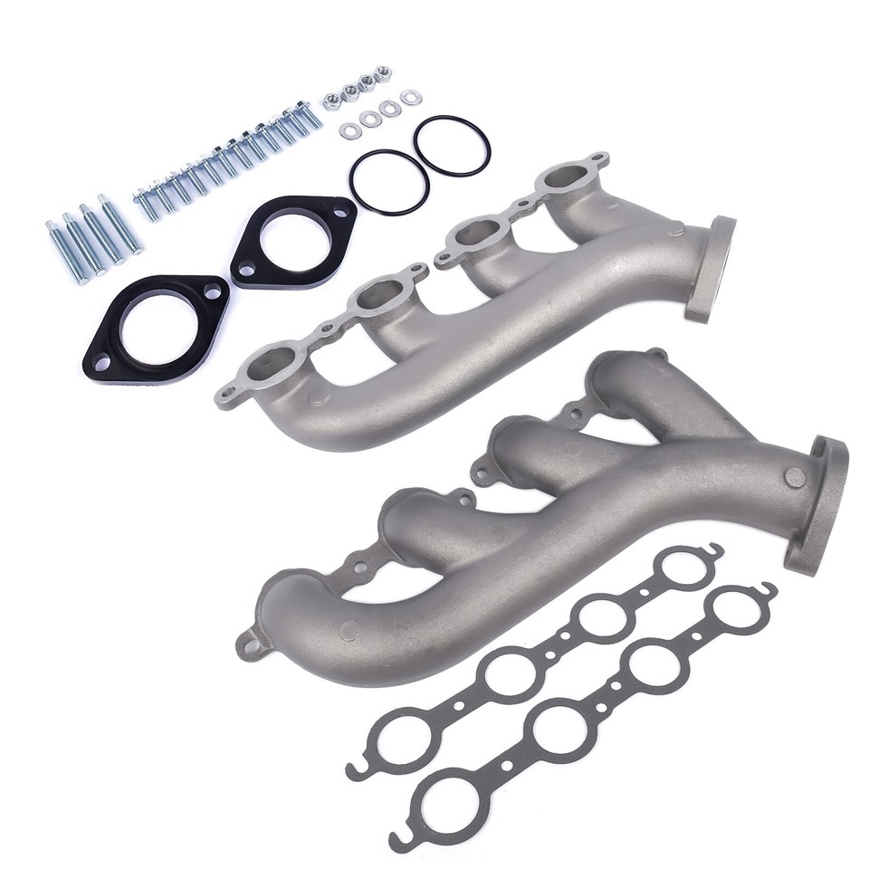 LS Swap Cast Iron Manifold Sets for Chevy Corvette Camaro LS1 LS2 LS3 ...