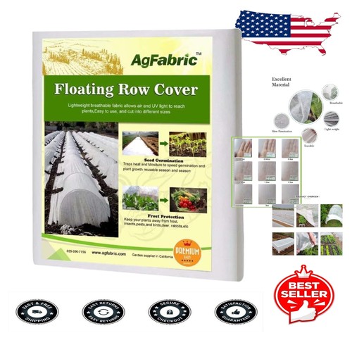 0.95 Oz Floating Row Cover - Durable Plant Protection Against Frost ...