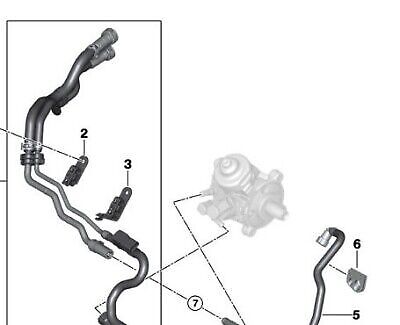 Genuine BMW F45 F46 F48 F54 F55 Engine Compartment Fuel Line OEM ...
