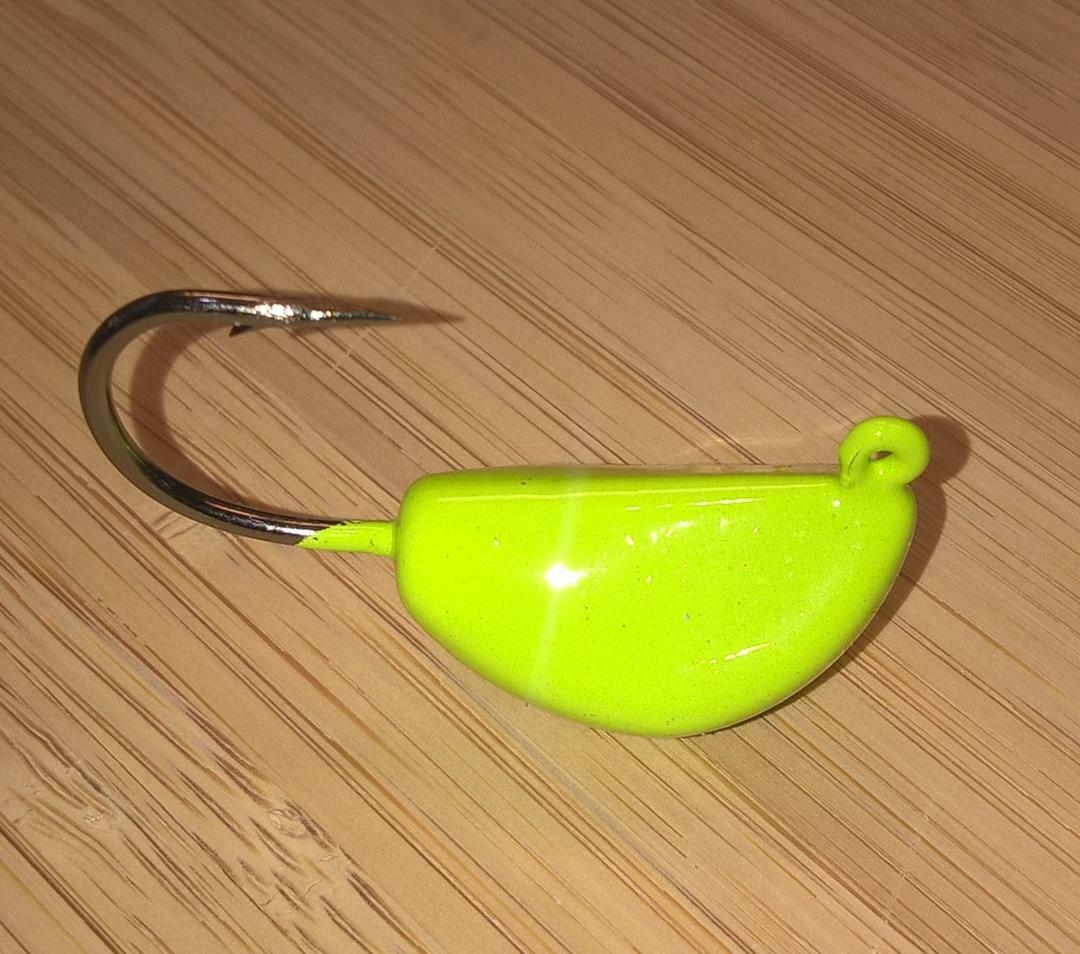 10 TOG SHEEPSHEAD JIGS 32824 Hooks CHARTREUSE Blackfish 1/2oz-3oz HOOK ...