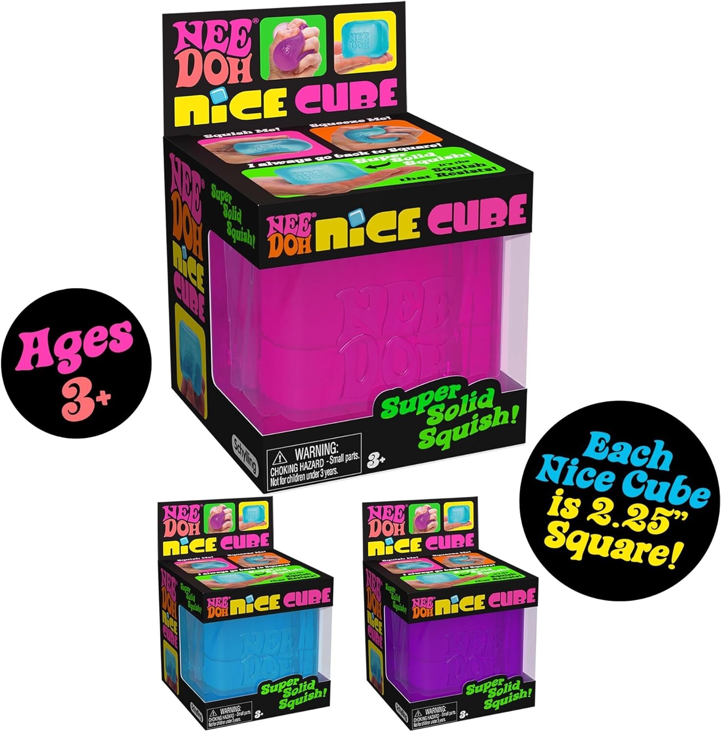 Schylling-Nice Cube Nee Doh-Age 3+ NCBND Random Color-1PC ONLY | eBay