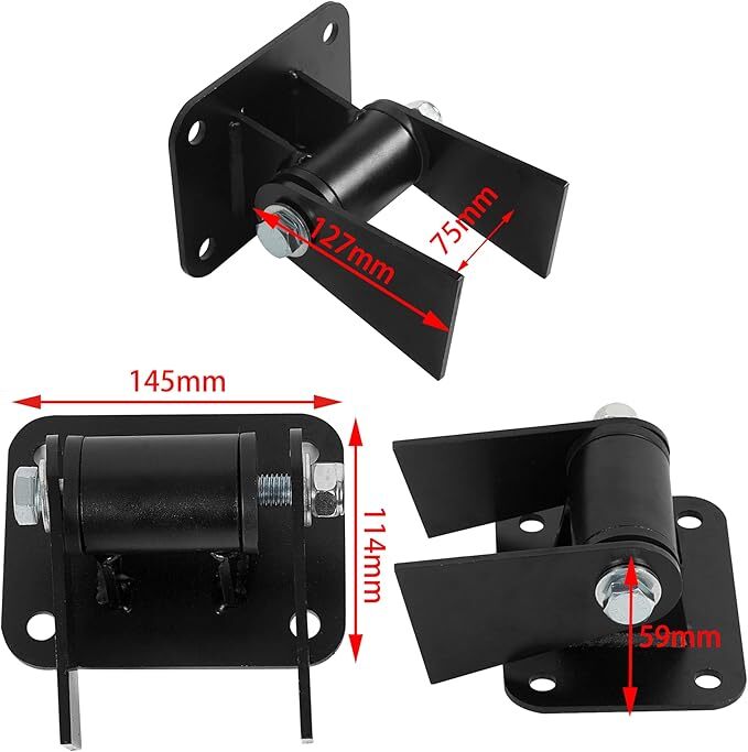 Universal LS Engine Motor Mounts Conversion Swap Fits LS1 LS2 LS3 LS6 ...