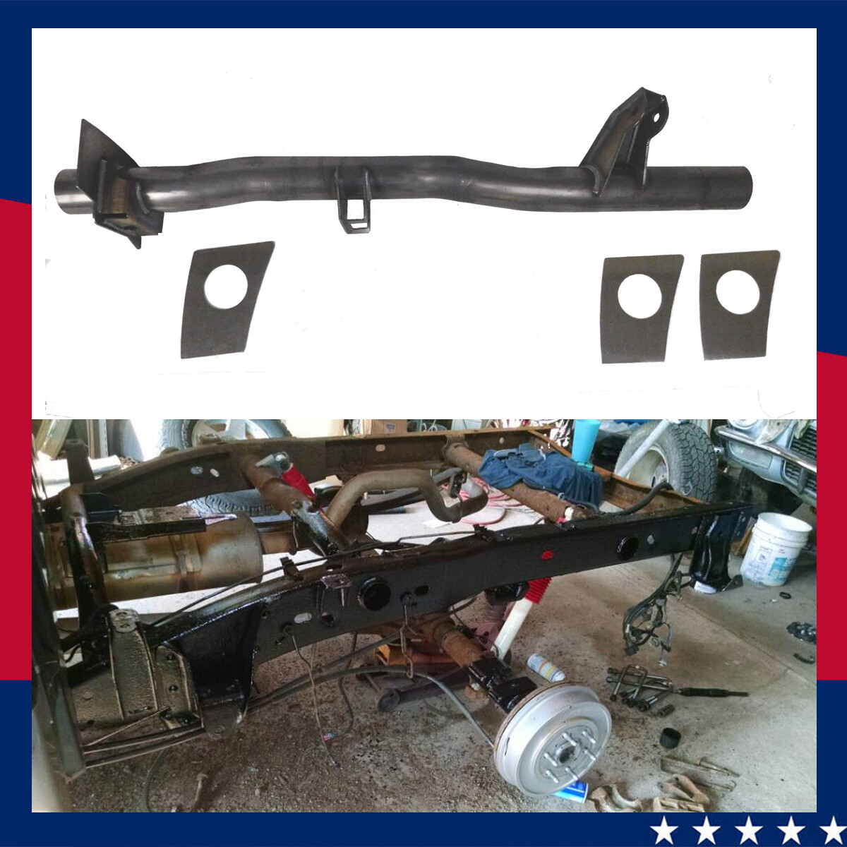 Rear Tank Support and Rear Shock Mount Crossmember For 07-14 Chevy ...