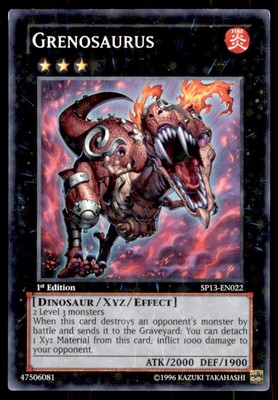 Yu-Gi-Oh! 1st Edition Grenosaurus #SP13-EN022 Light Play | eBay