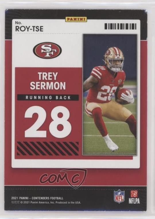 2021 Panini Contenders Rookie of the Year Contenders Trey Sermon #ROY ...