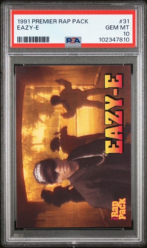 Eazy-E 1991 Premier Rap Pack ROOKIE #31 PSA 10 | eBay
