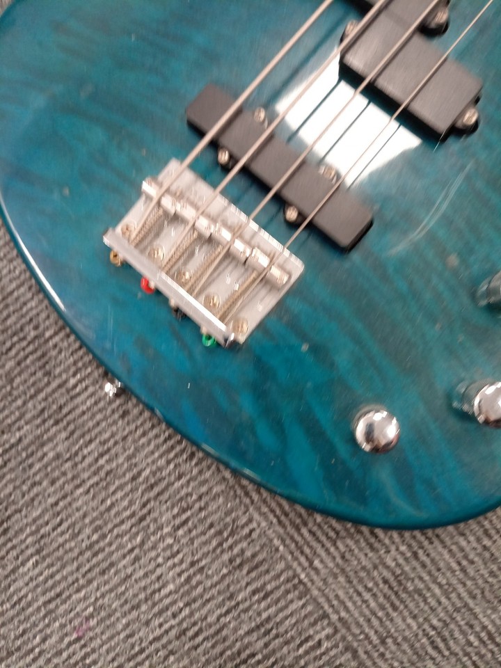 Washburn Taurus T14Q 4 String Bass Guitar With Deep Blue Finish ...