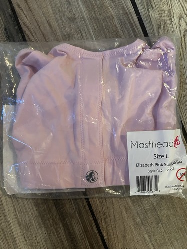 Masthead Elizabeth Latex-Free Post-Op Surgical Bra, Pink, Large NEW | eBay