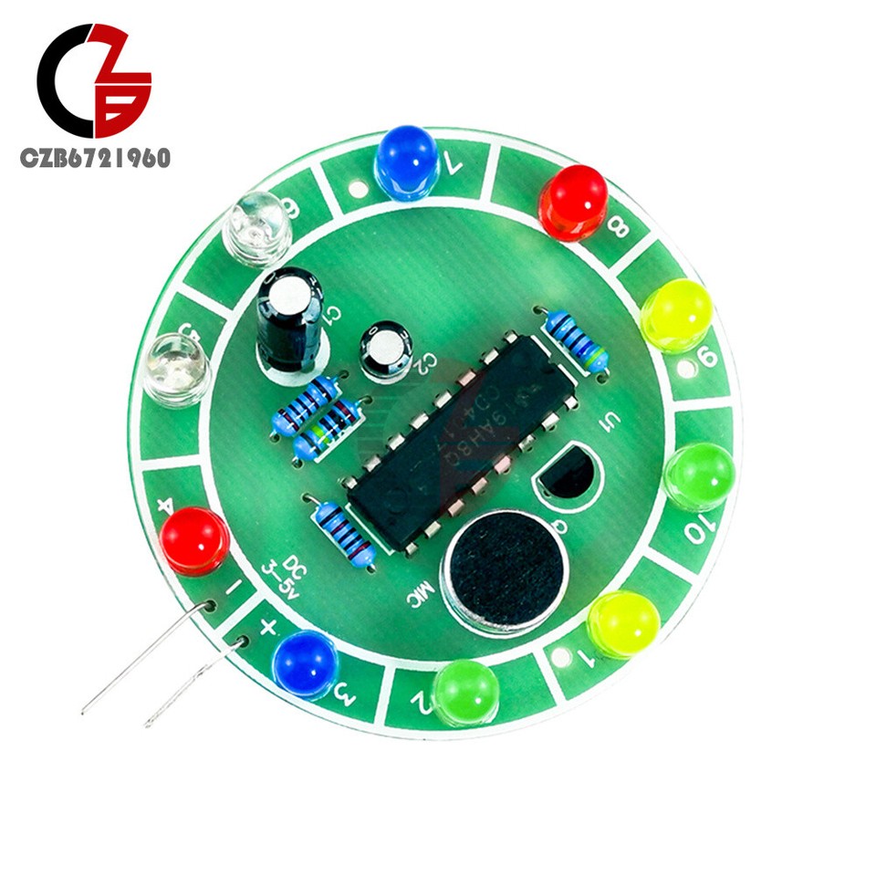 CD4017 Voice Controlled Rotary LED Light Electronic DIY Assembly DIY ...