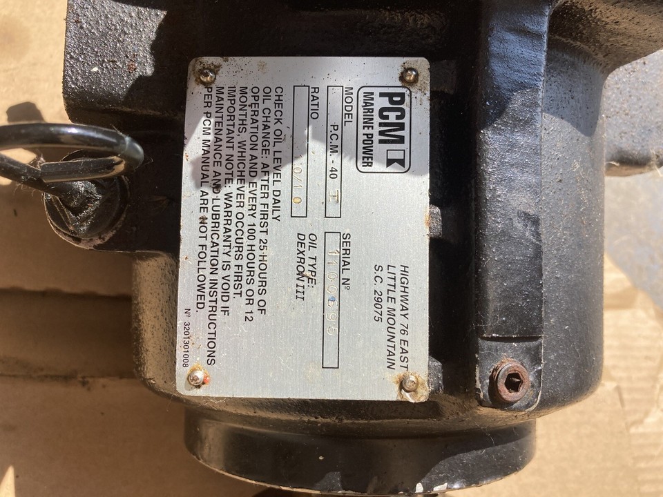 MARINE TRANSMISSION PCM 40-I SERIES 1:1 Pleasure Craft | eBay