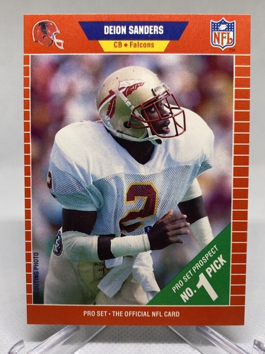 1989 Pro Set Deion Sanders RC Rookie HOF Falcons #486 | eBay