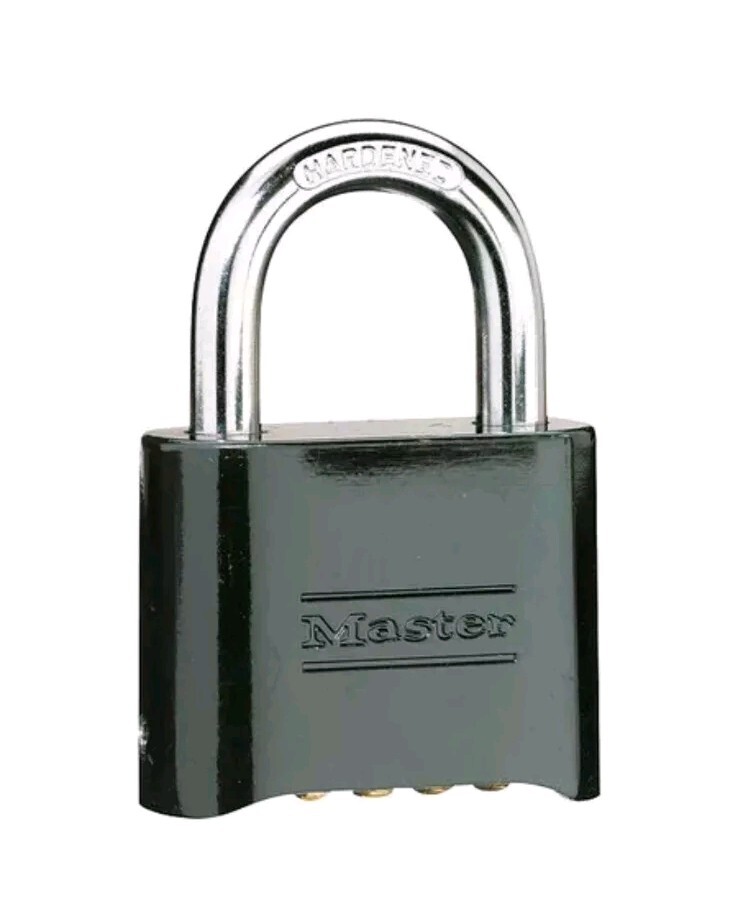 Master Lock 178D 2" Black Set Your Own Combination Padlock | eBay