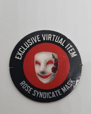 Roblox Series 9 Break In Crony ROSE SYNDICATE MASK VIRTUAL ITEM TOY ...