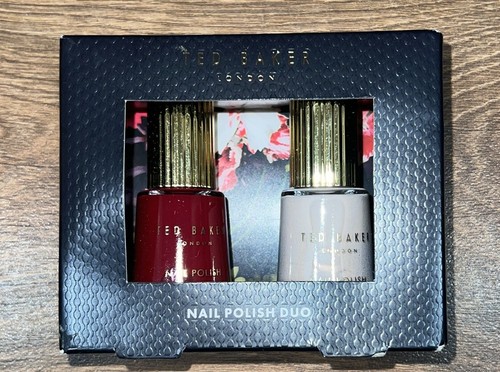 Ted Baker Nail Polish Duo Pink & Red Nail Varnish Set Ladies Gift | eBay