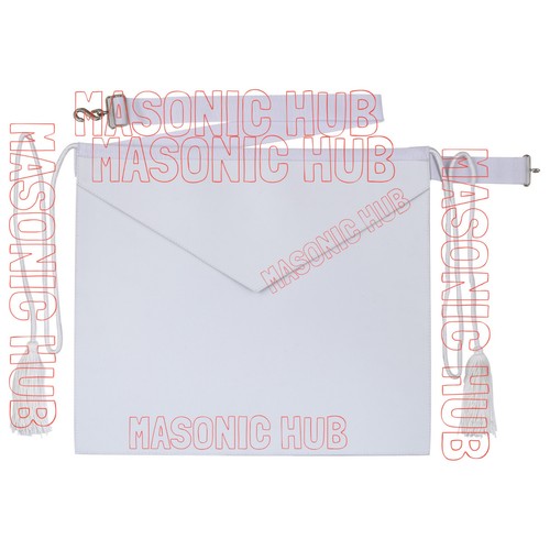 Masonic Hub Candidate / Entered Apprentice Faux Leather Apron with ...