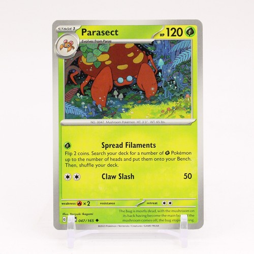 Parasect - 047/165 151 Uncommon Pokemon - NM/MINT | eBay