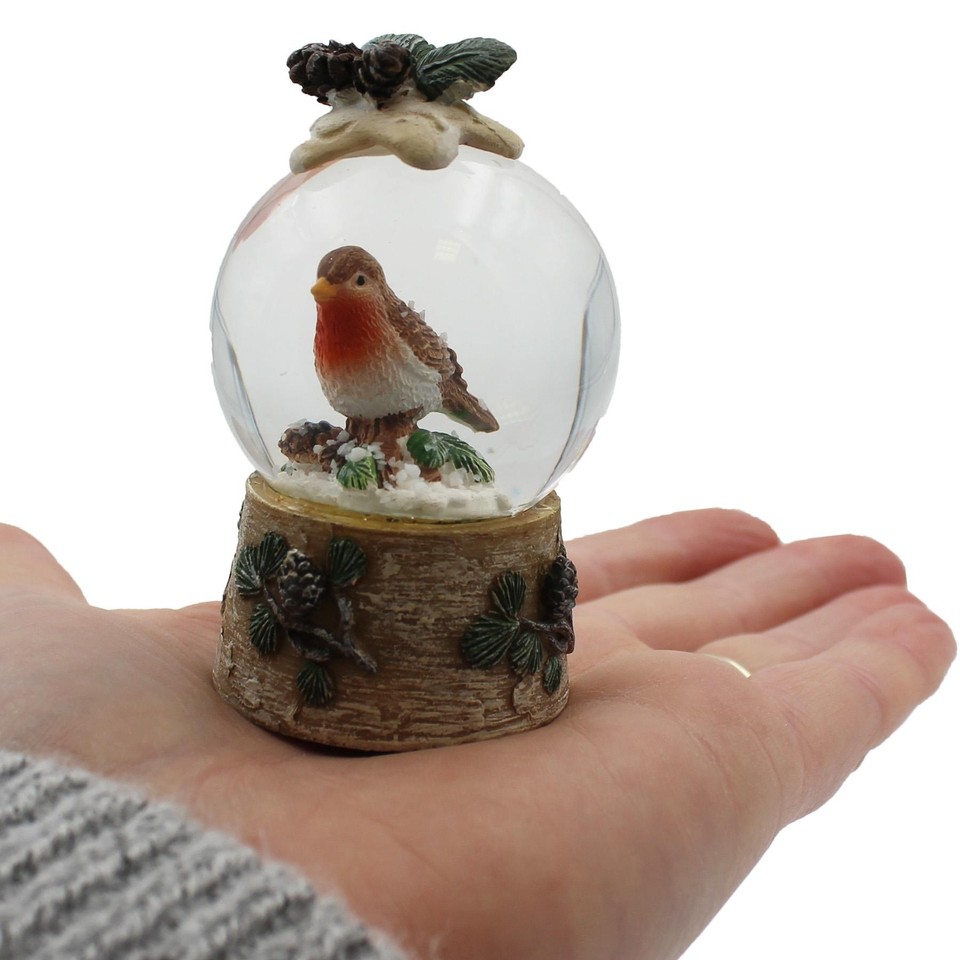 Christmas Robin Mini 45mm Snow Globe Waterball | eBay