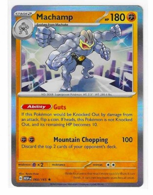 MACHAMP #068 HOLO SCARLET & VIOLET 151 POKEMON CARD | eBay