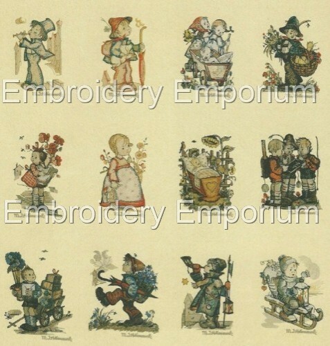 MACHINE EMBROIDERY DESIGNS USB - HUMMEL SEASONAL COLLECTION 5X7 ...
