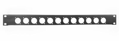 1u Space Rack Panel 12 D Connector Holes Rack Mountable Panel Plate | eBay