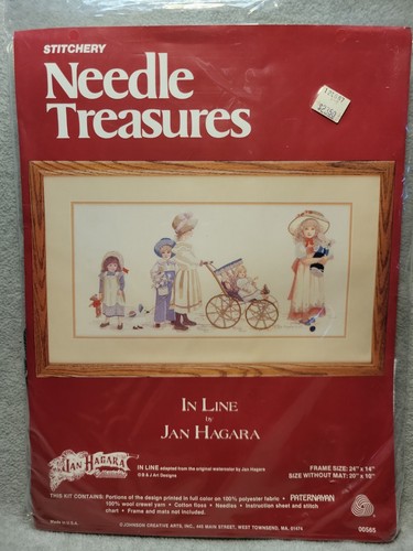 Needle Treasures IN LINE JAN HAGARA Victorian Children Stitchery Craft ...