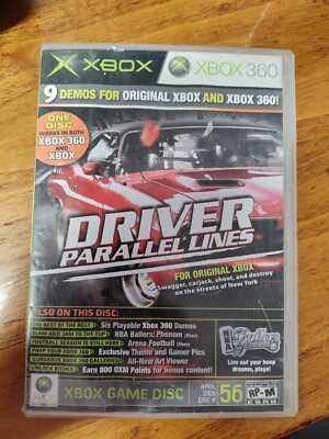 Original Xbox & Xbox 360 Driver Parallel Lines With 9 Other Demo Games | eBay