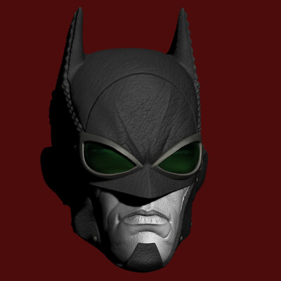 Batman Leatherwing Ver A 1:18 scale custom unpainted Head 3.75" Figure ...