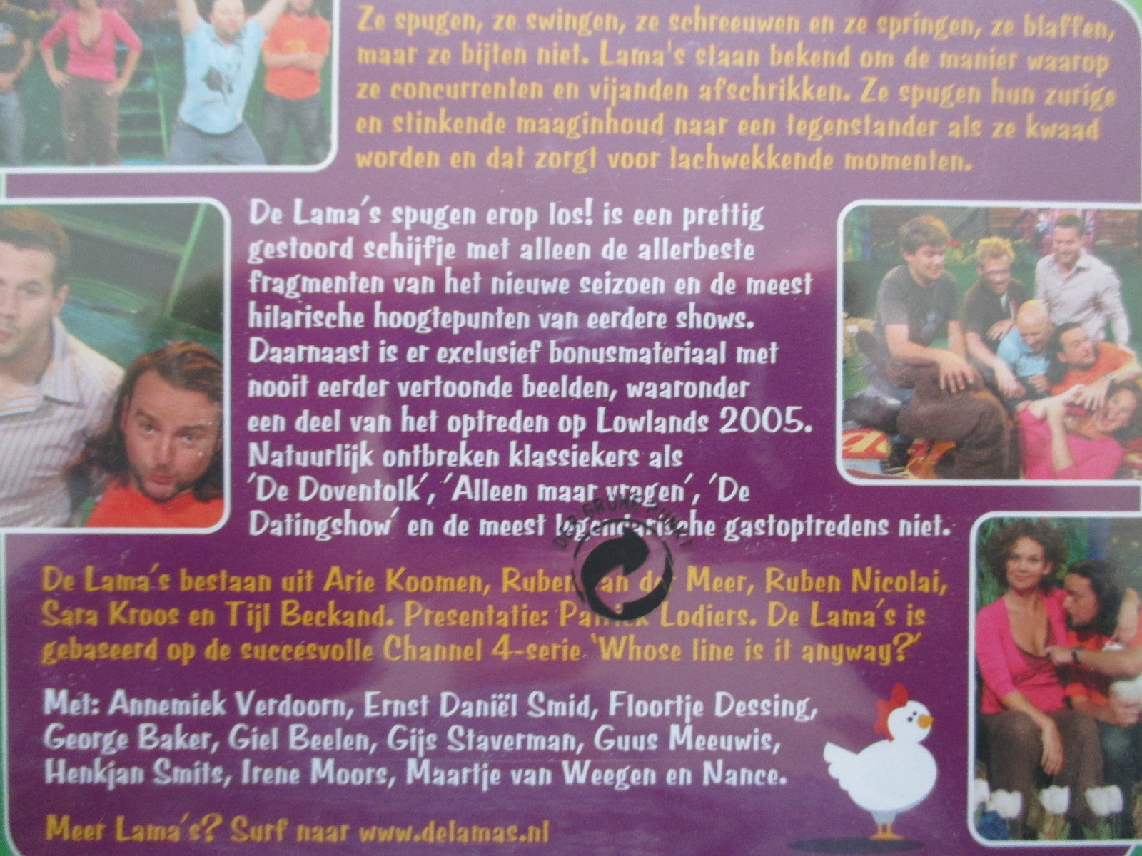 De Lama's Spugen erop los! - DVD NEW SEALED - Comedy auf Niederländisch ...