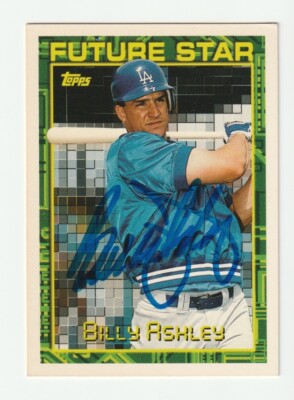Billy Ashley Signed 1994 Topps Card #53 Auto Los Angeles Dodgers ...