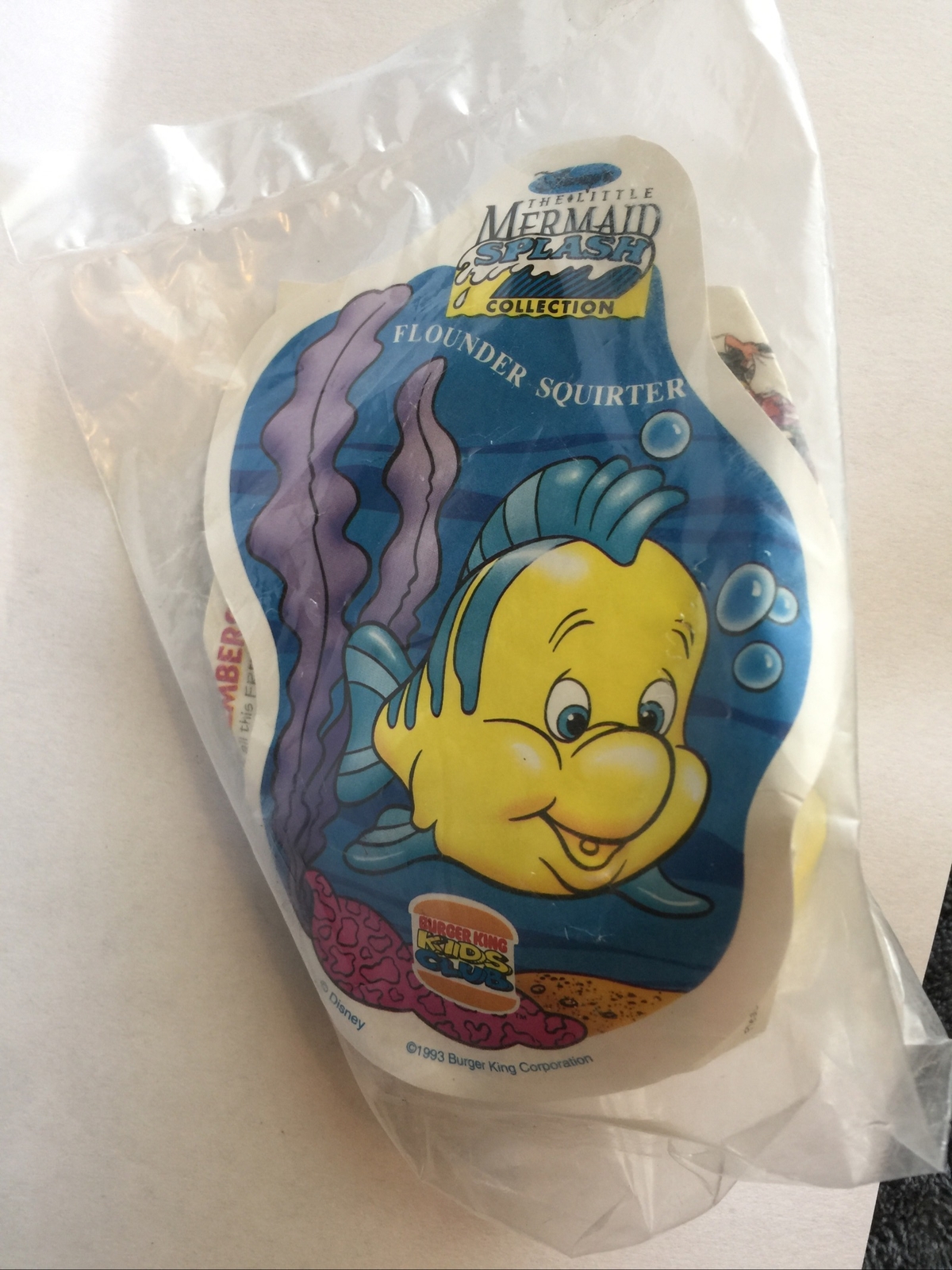 1993 Disney the Little Mermaid Burger King Kids Meal Toy - Flounder ...