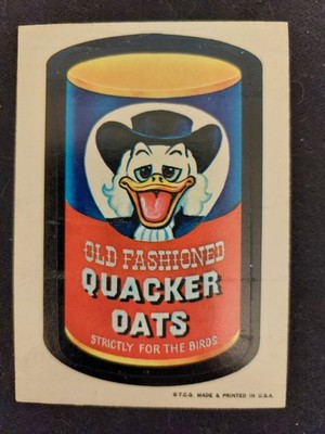 TOPPS Wacky Packages 1973 Quacker Oats Series 1 EX | eBay