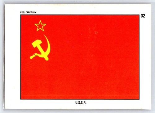 1991 Topps Desert Storm #32 USSR Flag Stickers | eBay