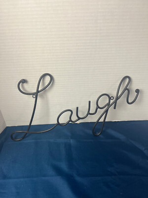 LAUGH Metal Letters Wall Decor Sign 15" x 7" | eBay