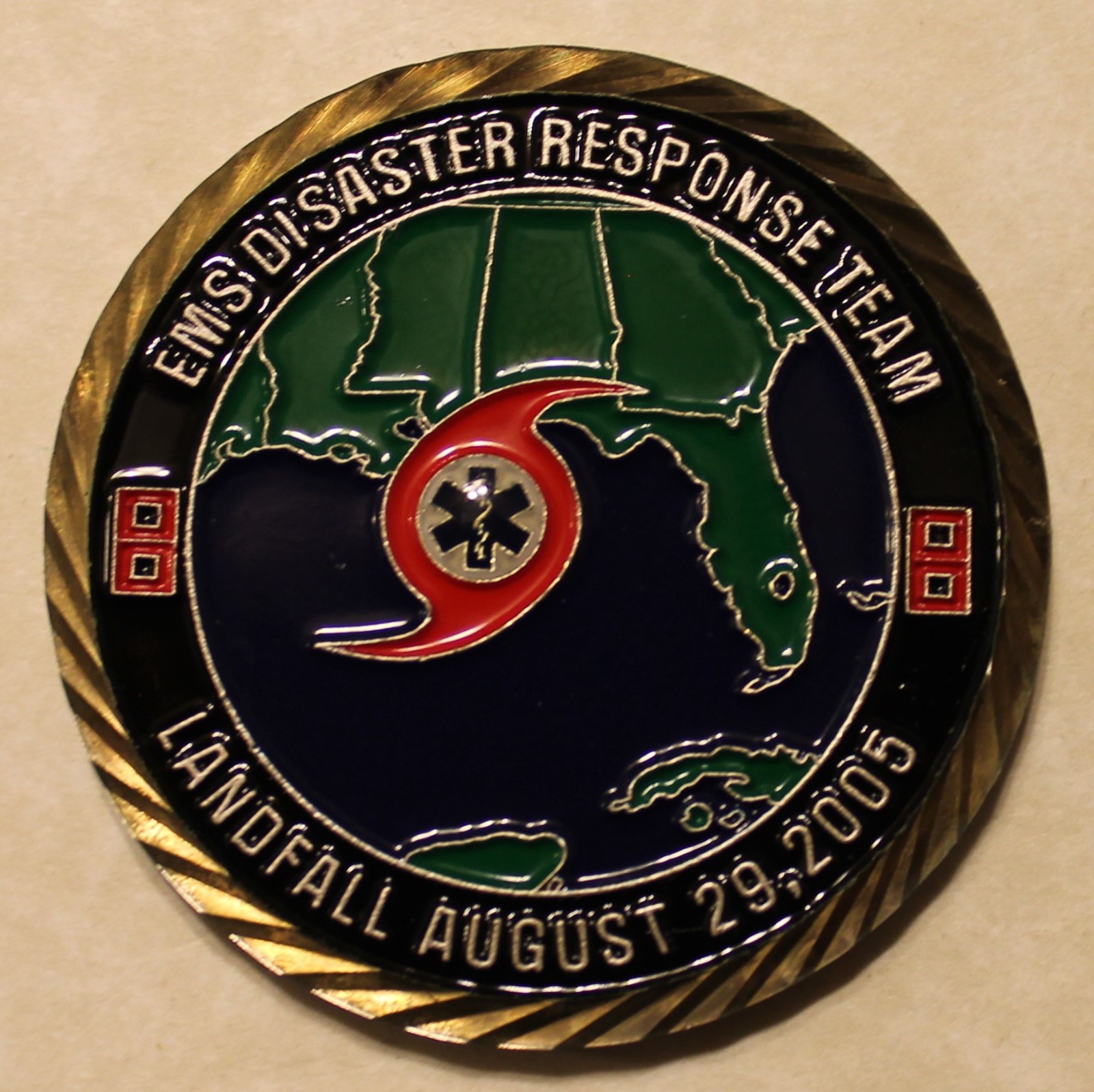 Hurricane Katrina EMS Challenge Coin / EMT Silver S | eBay