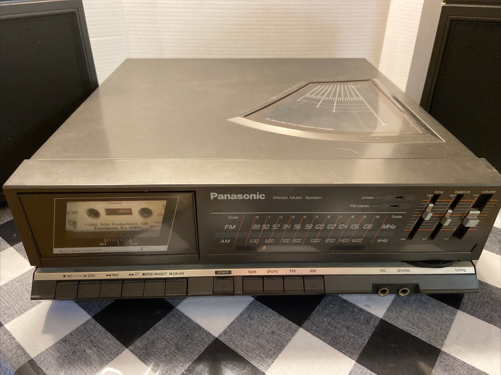 Panasonic SG-X7 Stereo Music System Tape Player AM/FM Tuner & Record ...