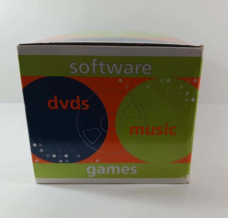 DISCGEAR Selector 50FX Black & White Storage for CD DVD Games Disc ...