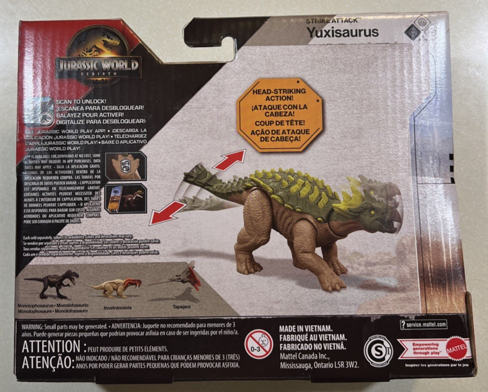 NEW 2025 Jurassic World Rebirth Strike Attack Yuxisaurus | eBay