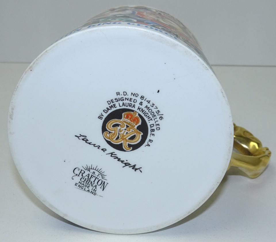 Grafton China Laura Knight PREMIUM Mug Coronation King George VI ...