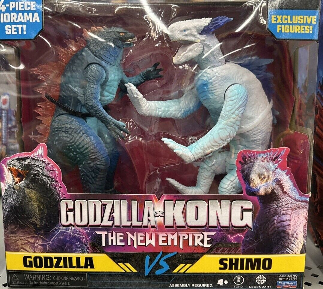 Godzilla X Kong: The New Empire Two Pack Figure Set. Godzilla Vs Shimo ...