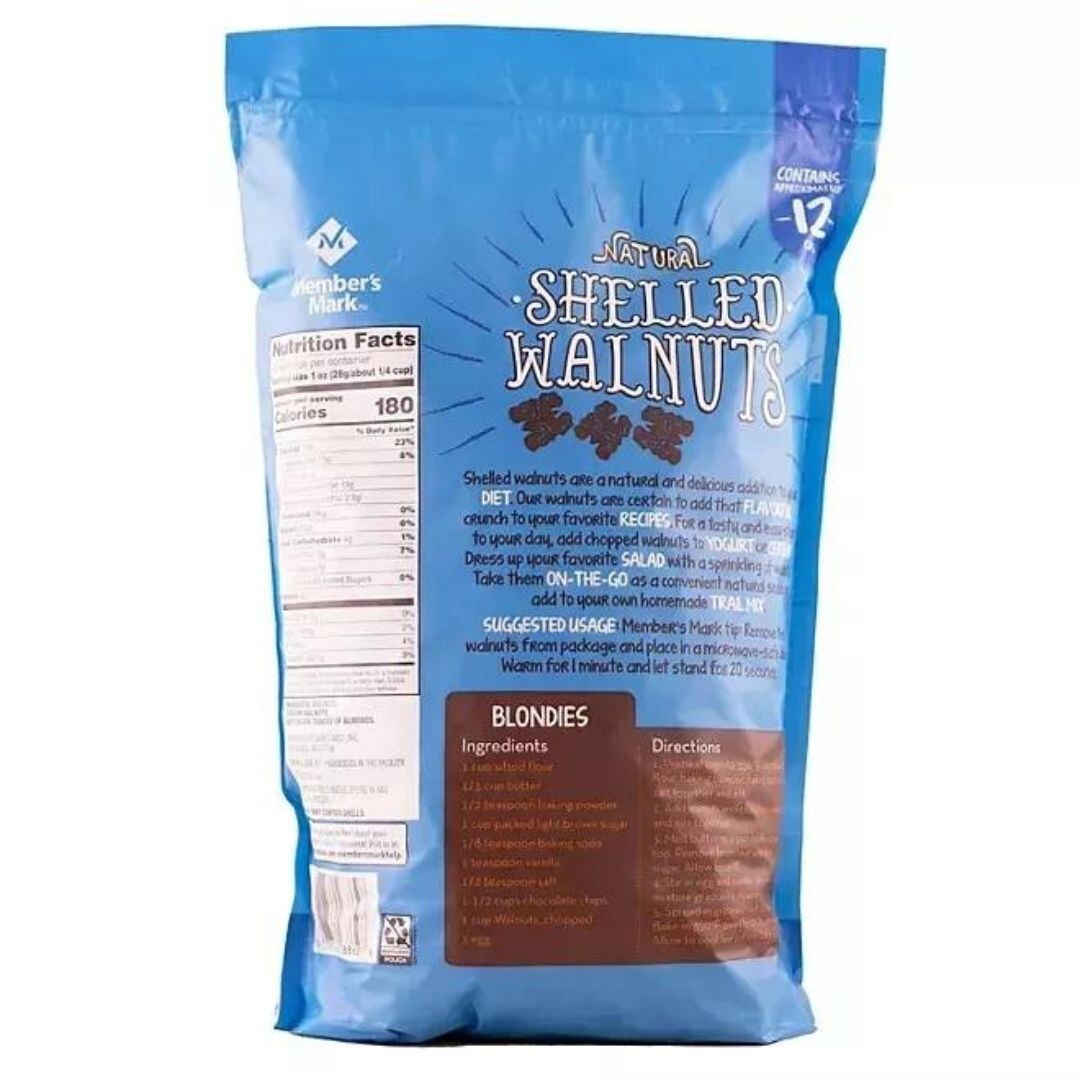 (2 PACK ) Member's Mark Natural Shelled Walnuts 3 lbs fast delivery | eBay
