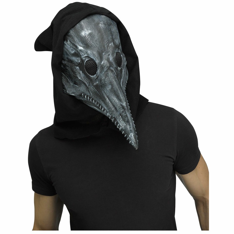 Latex Plague Doctor Bird Mask Adult Steampunk Halloween Costume Mask W ...