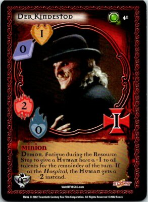 Buffy Angel's Curse CCG Card #41 Der Kindestod | eBay
