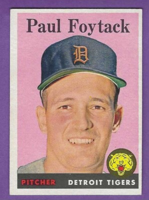 1958 Topps - #282 Paul Foytack - Detroit Tigers - ExMt+ | eBay