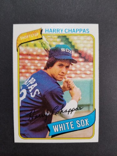 1980 Topps ERROR "color variation in position flag " HARRY CHAPPAS card ...