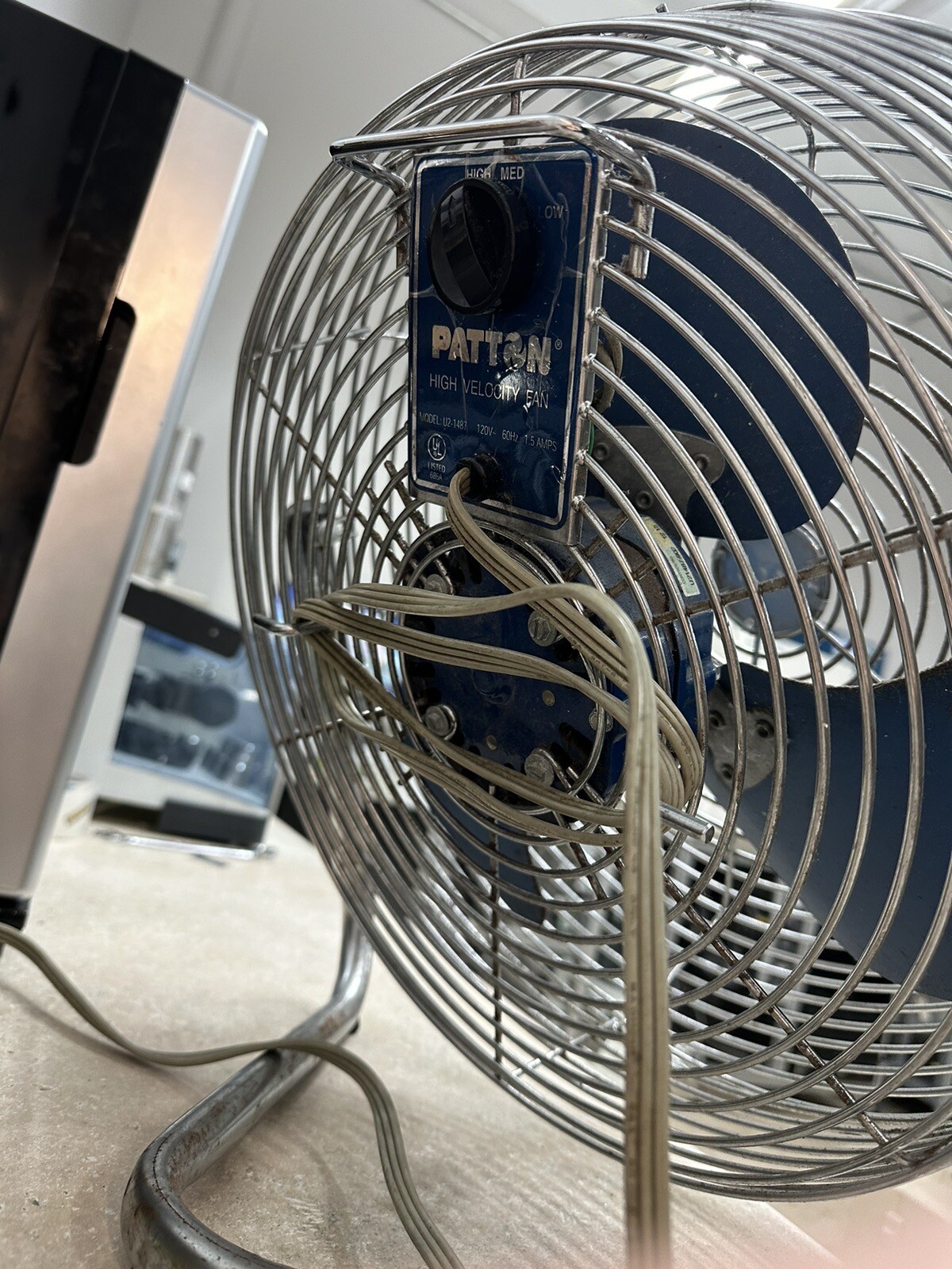 Vintage Patton Metal Fan 14" High Velocity Air Circulator Adjustable ...